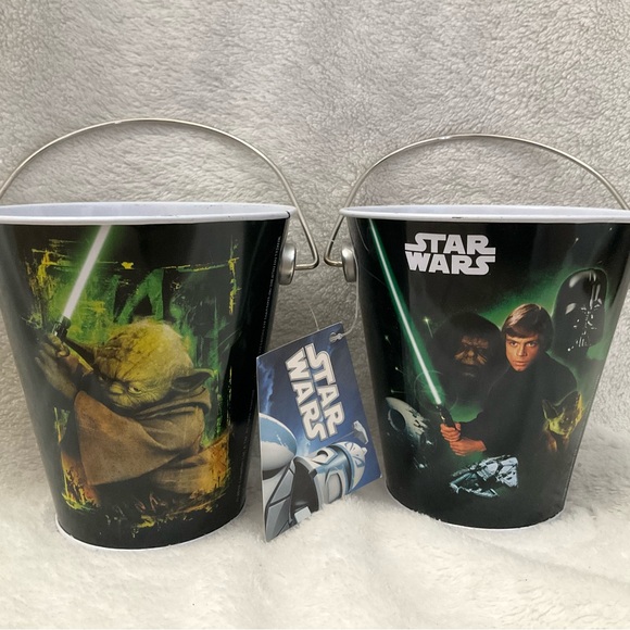 Star Wars | Storage & Organization | Set Of 2 Star Wars Metal Bucket ...